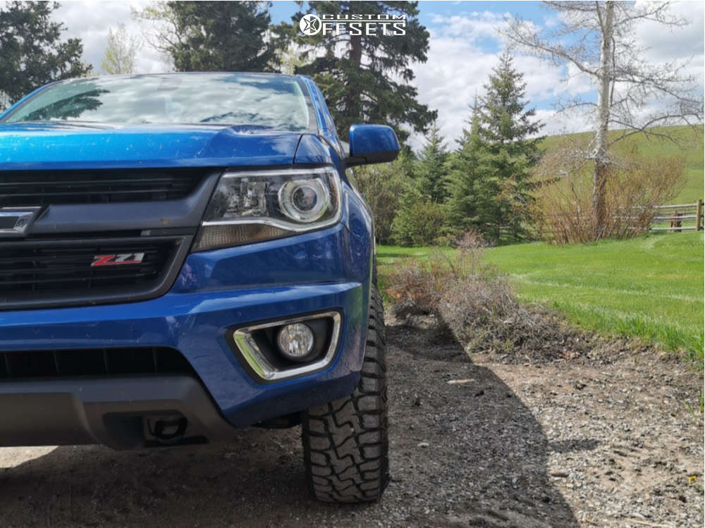 2019 Chevrolet Colorado with 17x9 -6 Mayhem Flat Iron and 265/70R17 ...