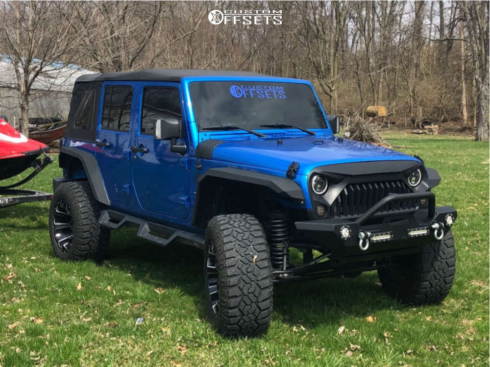 2016 Jeep Wrangler with 20x12 -43 Fuel Assault and 35/12.5R20 Kanati ...