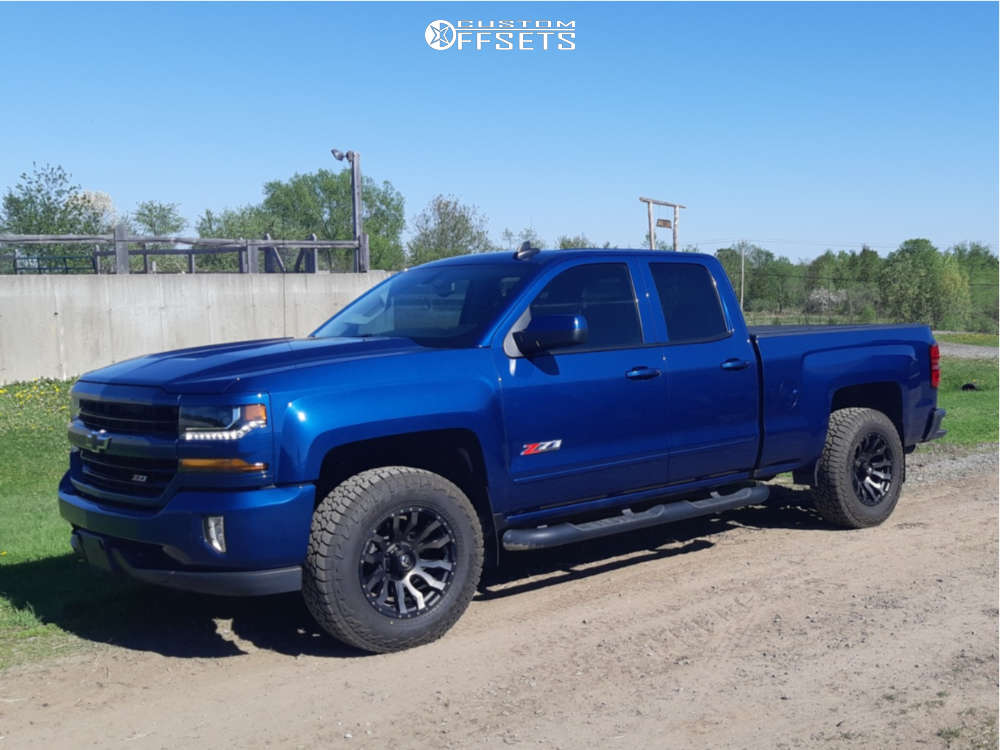 2018 Chevrolet Silverado 1500 with 18x9 -12 Fuel Blitz and 265/70R18 ...