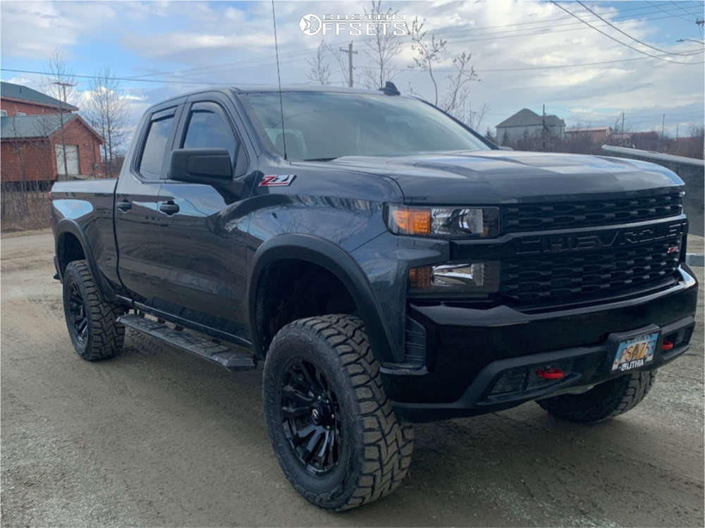 2019 Chevrolet Silverado 1500 with 20x9 1 Fuel Blitz and 35/12.5R20 ...