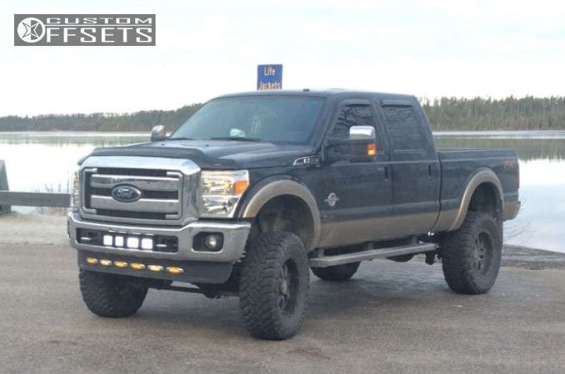 2014 Ford F-350 Super Duty with 20x10 -19 BMF Novakane and 38/13.5R20 ...