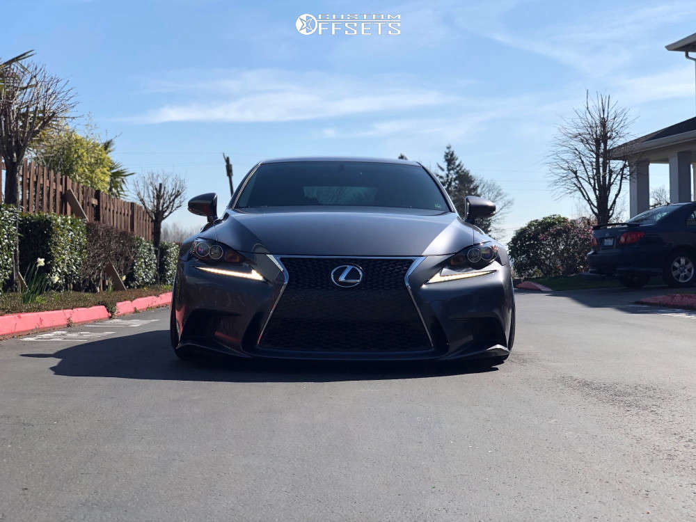 2015 Lexus IS350 with 18x10 18 Work Meister S1 3P and 225/40R18 Hankook ...