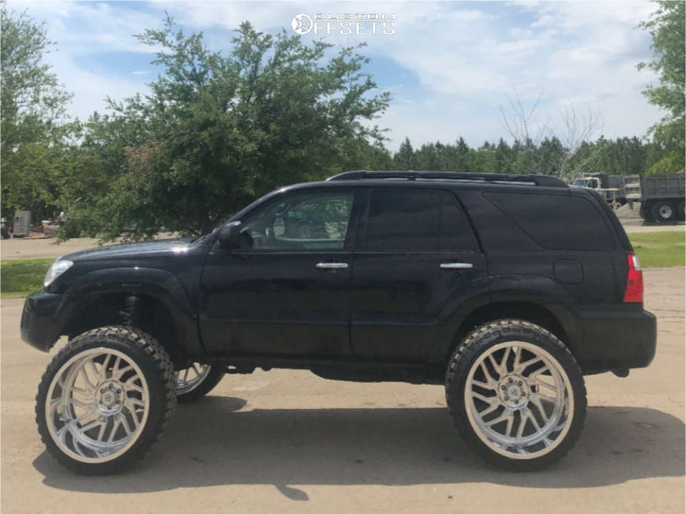 2007 Toyota 4Runner with 26x16 -100 TIS Forged F51p1 and 37/13.5R26 RBP ...