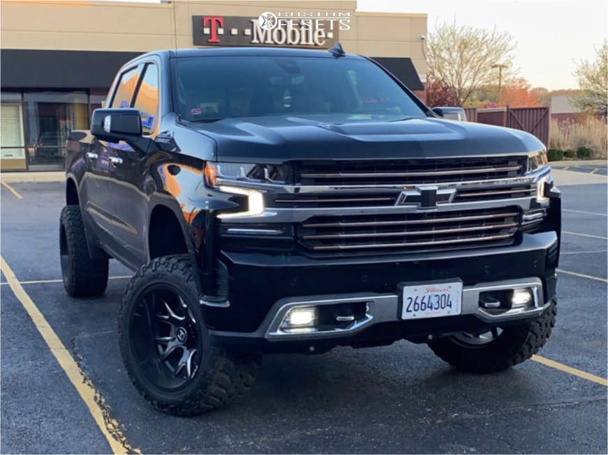 2019 Chevrolet Silverado 1500 with 20x12 -44 Hostile Rage and 305/55R20 ...