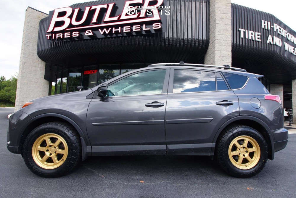 2017 Toyota RAV4 with 17x8 35 Black Rhino Rumble and 245/65R17 Toyo ...