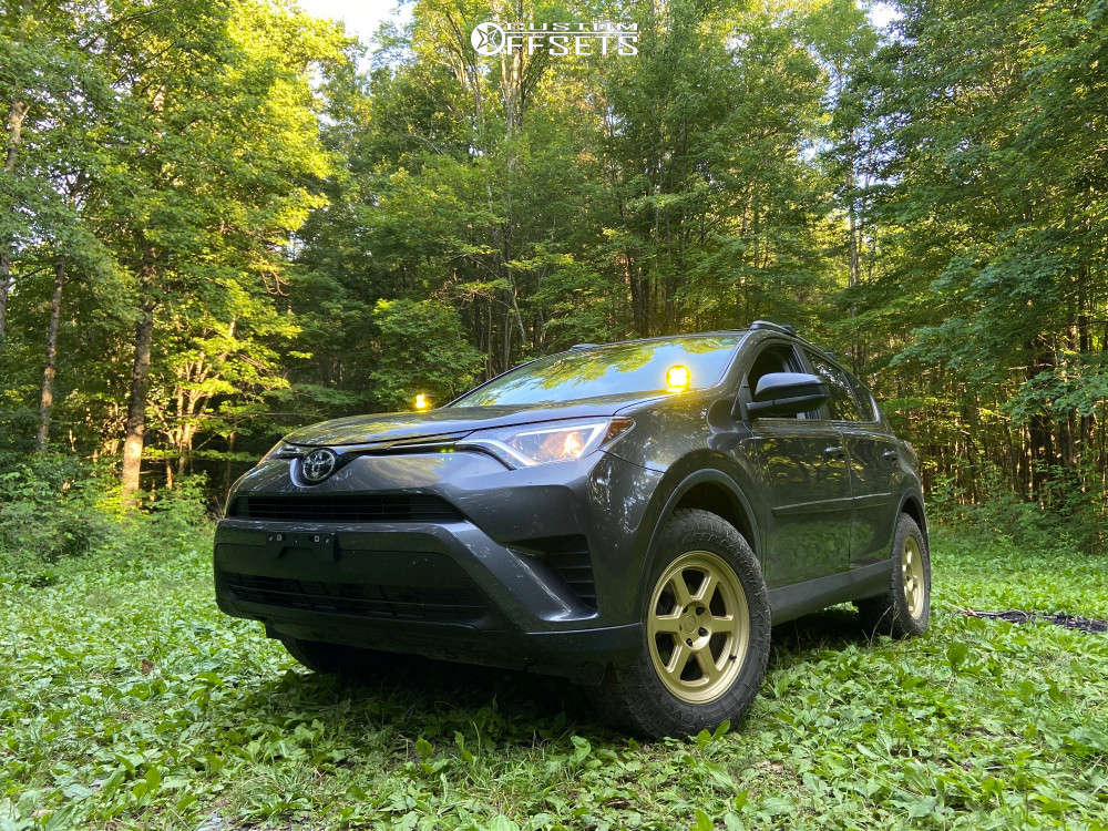2017 Toyota RAV4 with 17x8 35 Black Rhino Rumble and 245/65R17 Toyo ...