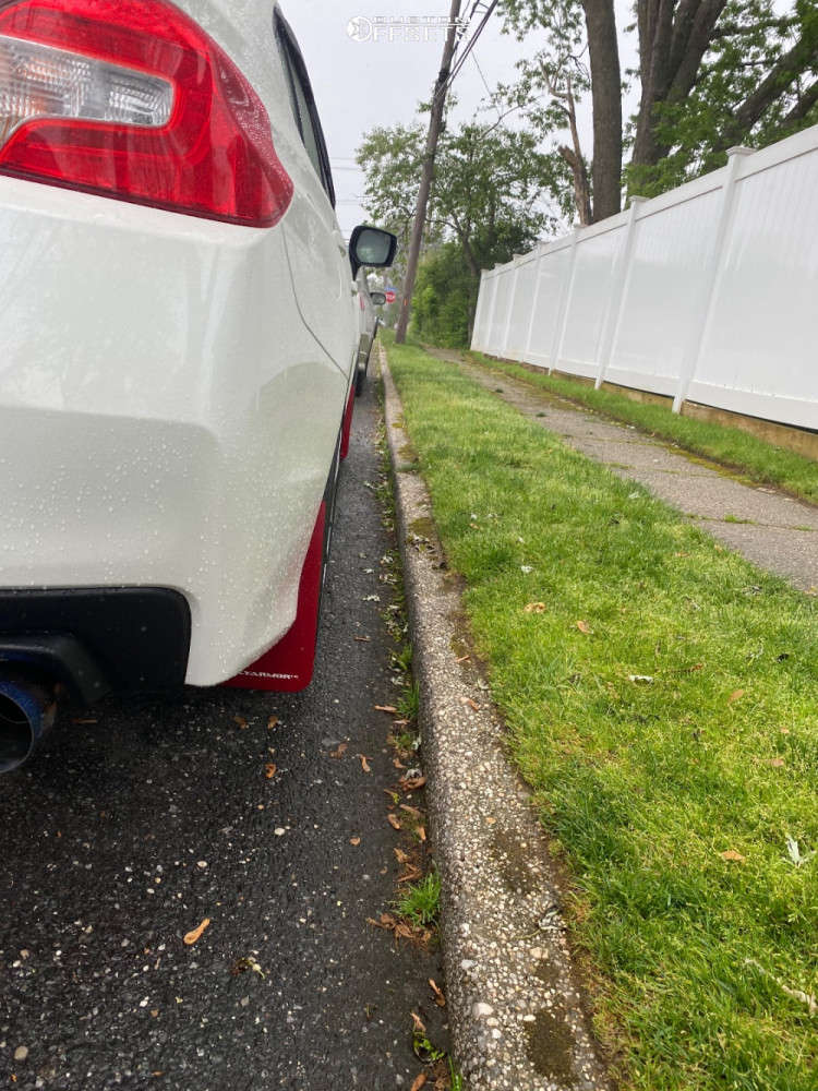 2020 Subaru WRX STI with 19x8.5 42 Work Emotion Cr Kiwami and 245/35R19 Yokohama Advan Sport ...