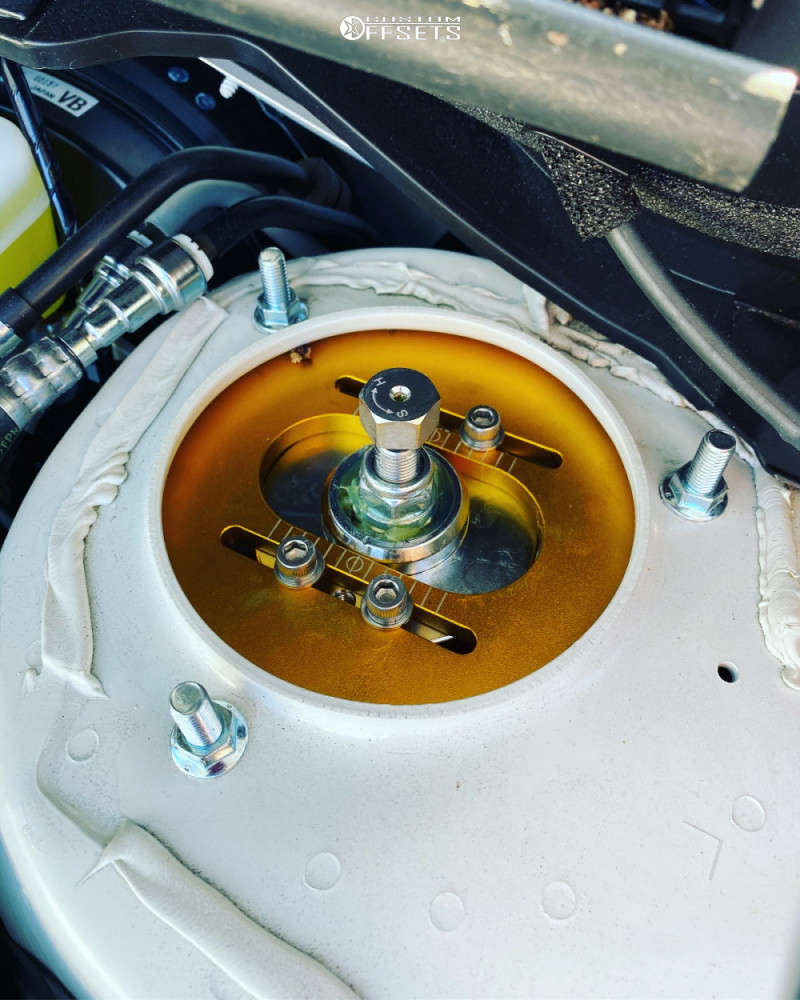 2020 Subaru WRX STI with 19x8.5 42 Work Emotion Cr Kiwami and 245/35R19 Yokohama Advan Sport ...