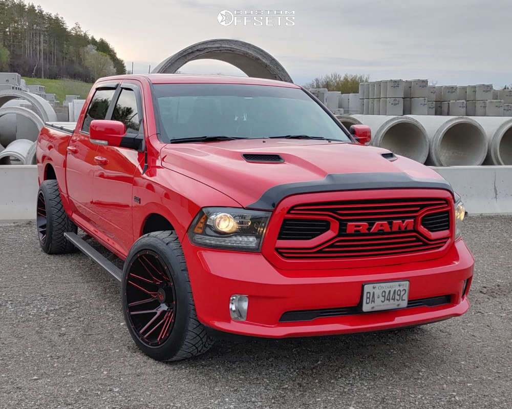 2018 Ram 1500 with 22x12 -44 GT Offroad Aggression and 305/40R22 Nitto ...