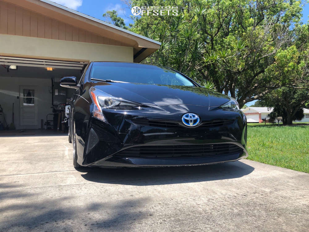 2016 Toyota Prius with 17x7 38 Enkei J10 and 215/45R17 Hankook Ventus ...