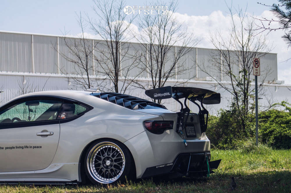 2015 Scion FR-S with 18x10 26 Work Meister M13P and 205/35R18 Toyo ...