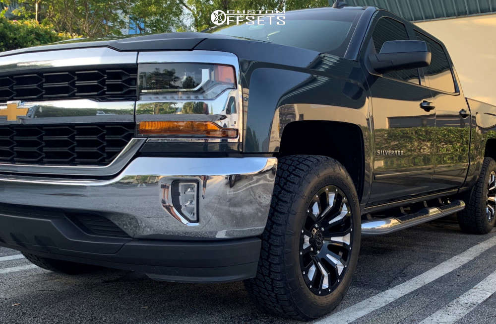 2018 Chevrolet Silverado 1500 with 20x9.5 6 Black Rhino Pinatubo and ...