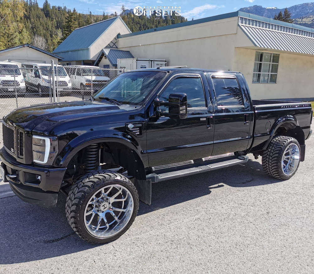 2010 Ford F-350 Super Duty with 24x14 -76 Hostile Rage and 35/13.5R24 ...