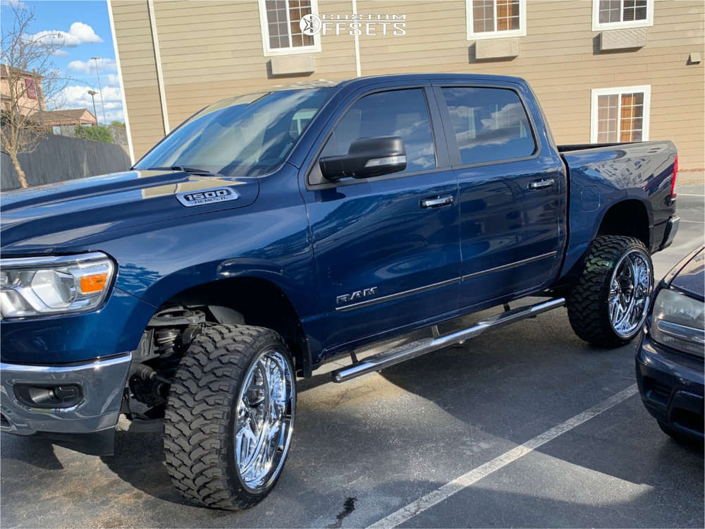 2019 Ram 1500 with 26x12 -44 Fuel Triton and 35/13.5R26 RBP Repulsor Mt ...