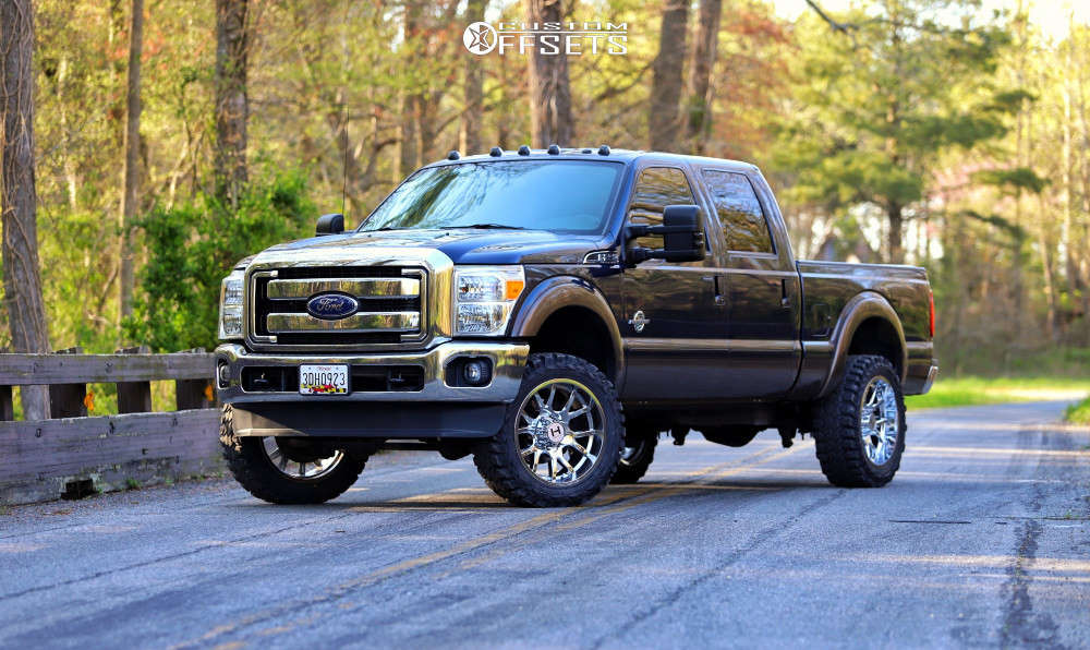 2015 Ford F-250 Super Duty with 22x10 -25 Hostile Rage and 35/12.5R22 ...
