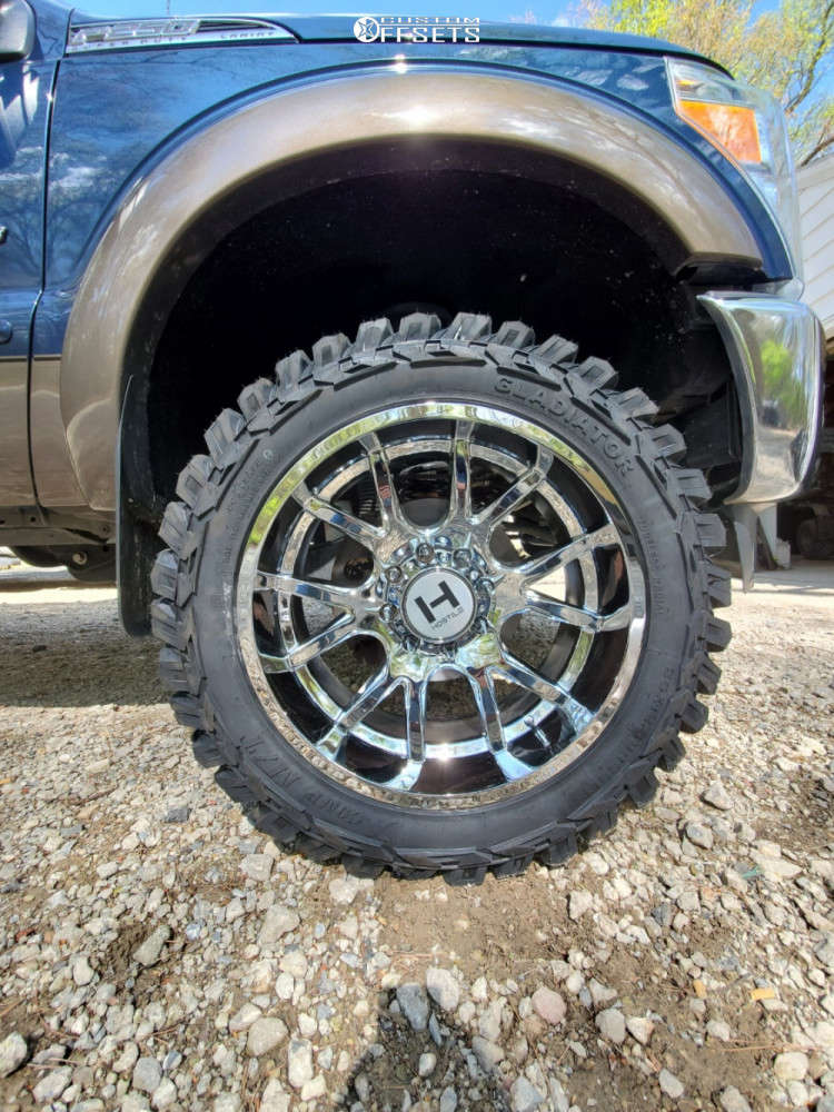 2015 Ford F-250 Super Duty with 22x10 -25 Hostile Rage and 35/12.5R22 ...