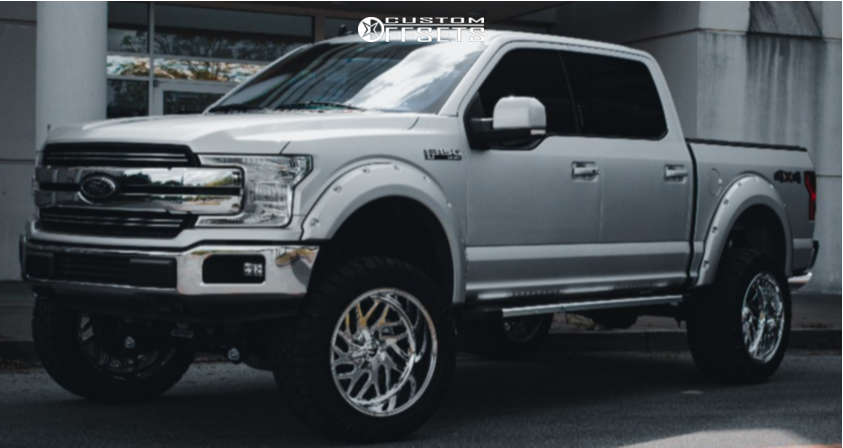 2019 Ford F-150 with 22x12 -44 Fuel Triton and 35/12.5R22 Nitto Ridge ...