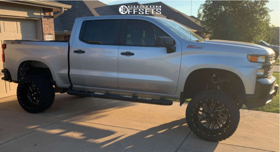 2020 Chevrolet Silverado 1500 with 22x14 -75 Fuel Triton and 33/14.5R22 Fury Offroad Country ...