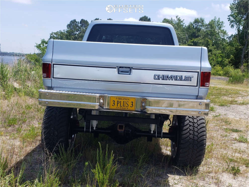 1990 Chevrolet K3500 with 24x14 -73 American Force Fallout Fp and 35/13 ...