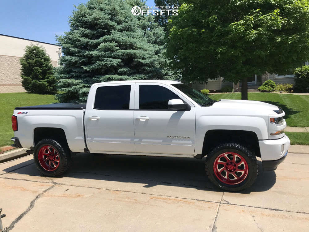 2016 Chevrolet Silverado 1500 with 20x10 -19 Monster Offroad M22 and ...
