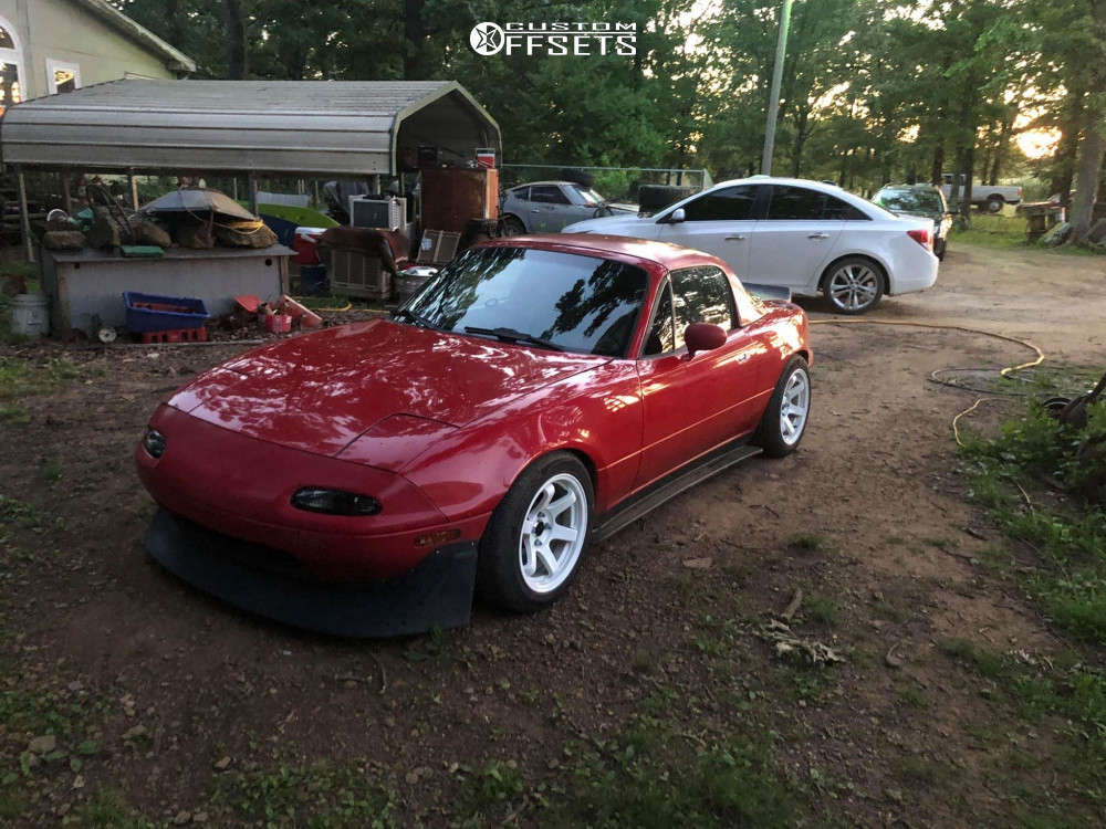 1990 Mazda MX-5 Miata with 15x8 20 JNC JNC014 and 205/50R15 Hankook ...