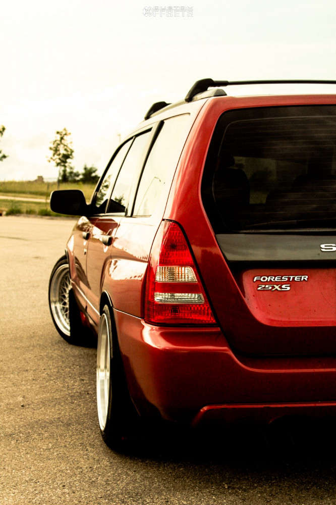 2005 Subaru Forester with 18x9.5 35 Aodhan Ah05 and 235/45R18 Vercelli ...