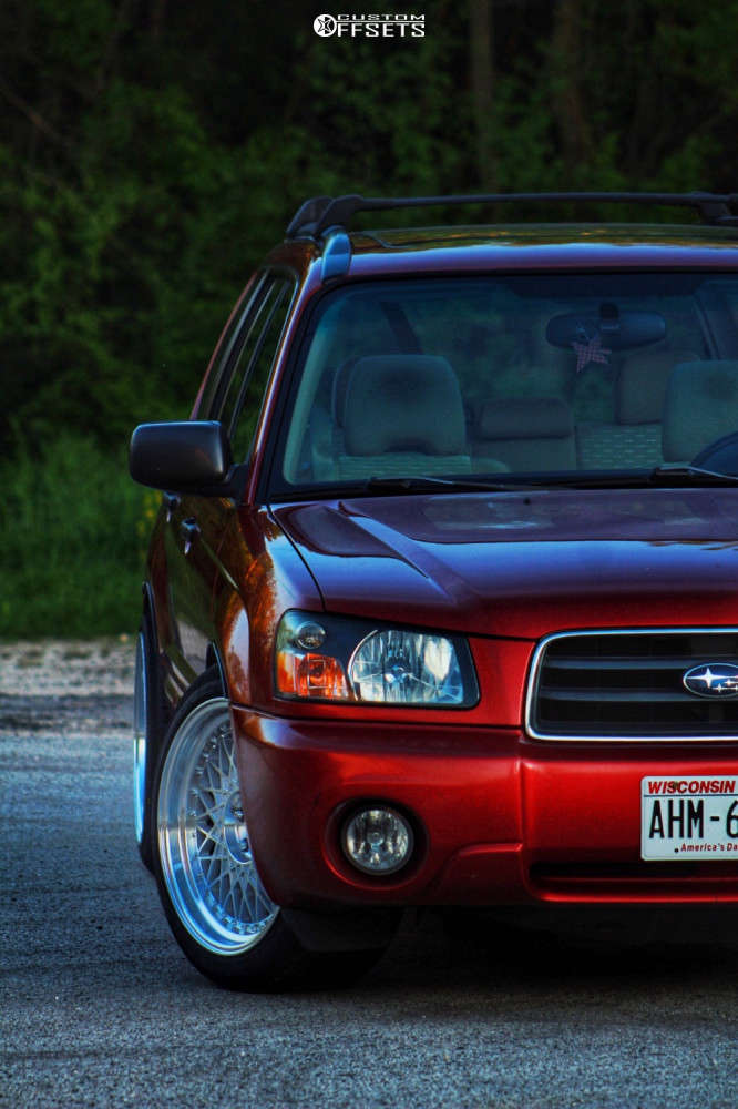 2005 Subaru Forester with 18x9.5 35 Aodhan Ah05 and 235/45R18 Vercelli ...