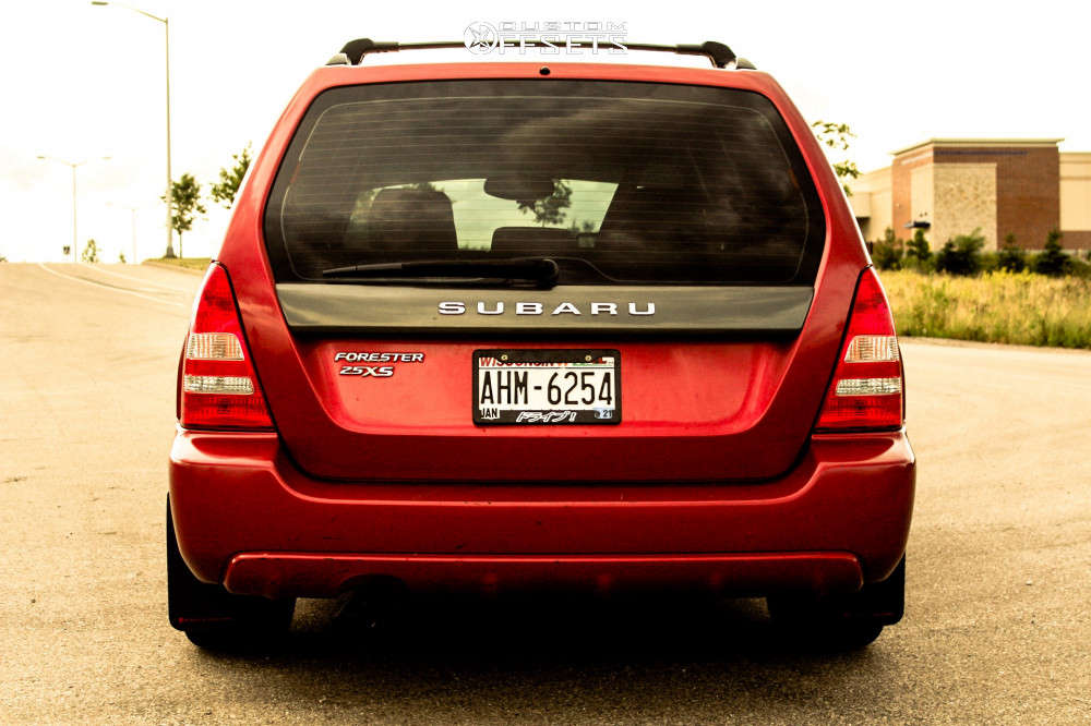 2005 Subaru Forester with 18x9.5 35 Aodhan Ah05 and 235/45R18 Vercelli ...