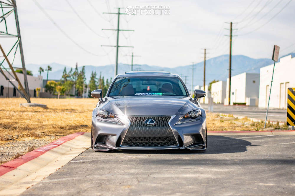 2016 Lexus IS350 with 18x9.5 40 Volk Te37sl and 255/35R18 Hankook ...