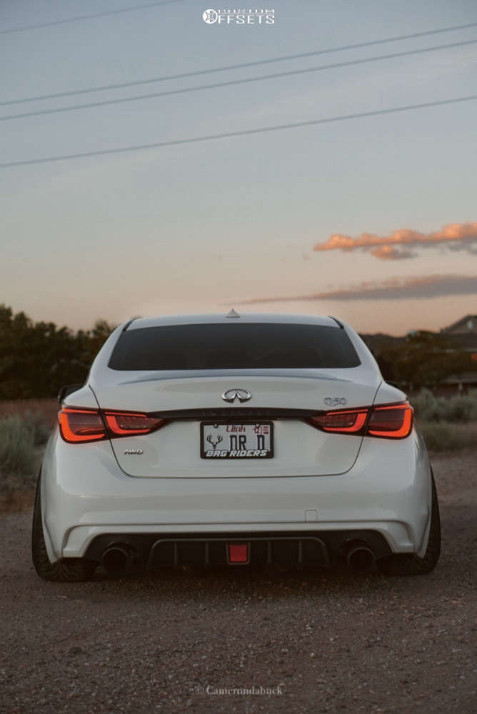 2018 INFINITI Q50 with 19x10.5 22 ESR Cs11 and 245/35R19 Federal SS595 ...
