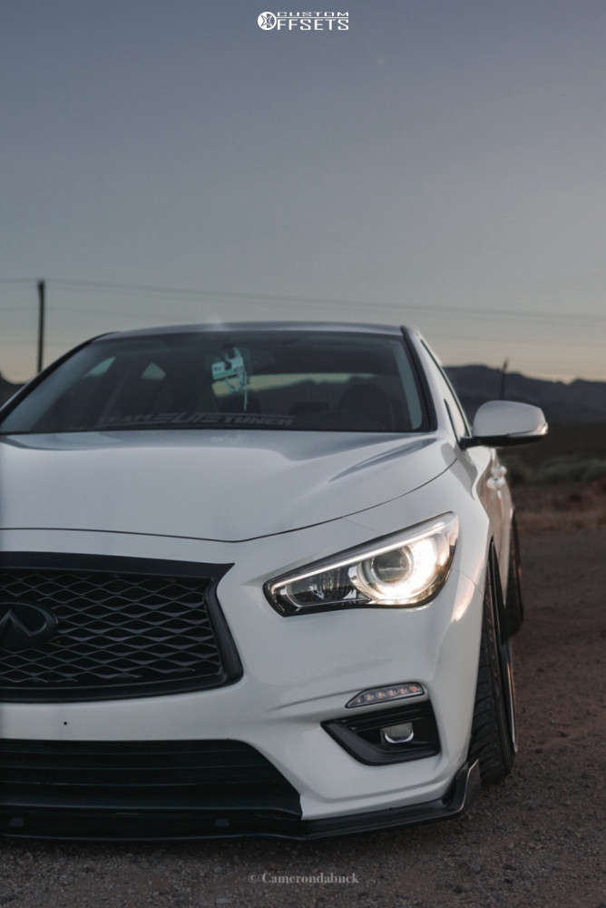 2018 INFINITI Q50 with 19x10.5 22 ESR Cs11 and 245/35R19 Federal SS595 ...