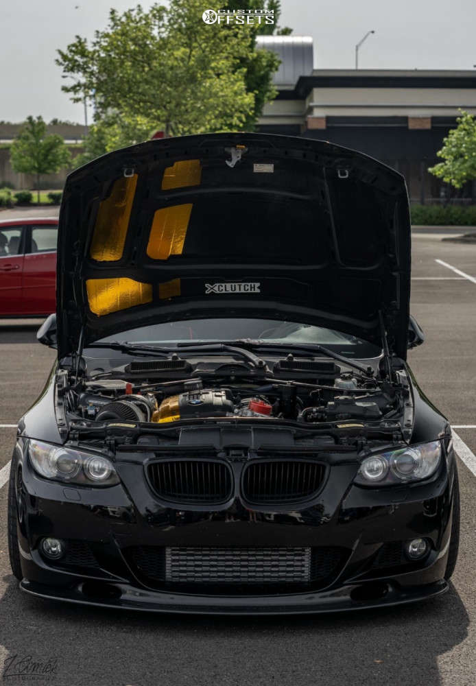 2008 BMW 335i with 18x9.5 22 Volk Te37sl and 245/35R18 Federal 595 Rs-r ...