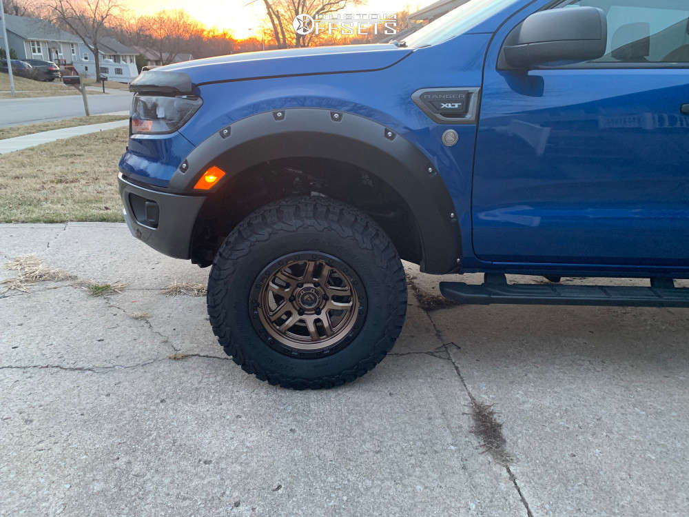 2019 Ford Ranger with 17x9 -12 Fuel Ammo and 275/70R17 BFGoodrich All ...