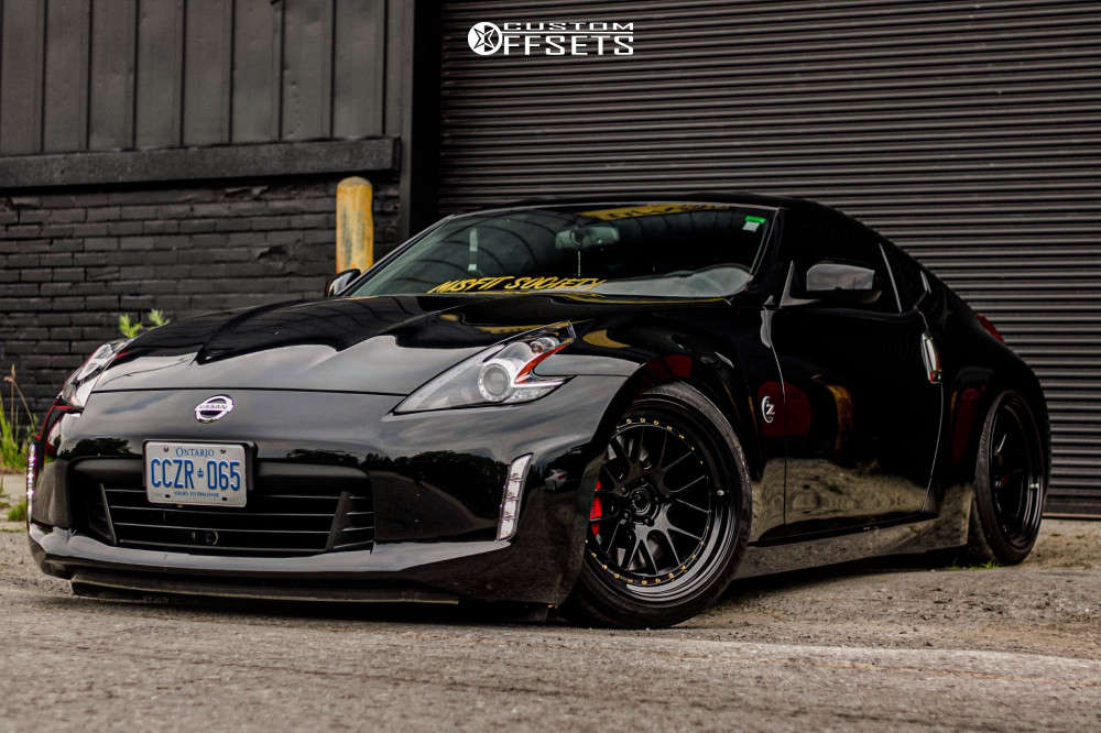 2020 Nissan 370Z with 19x9.5 15 Aodhan DS06 and 245/40R19 Bridgestone ...