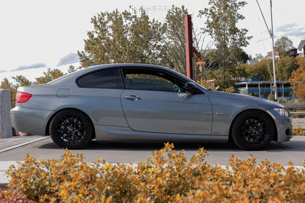 2011 BMW 335is with 18x8.5 35 Curva C300 and 225/40R18 Continental Dws ...