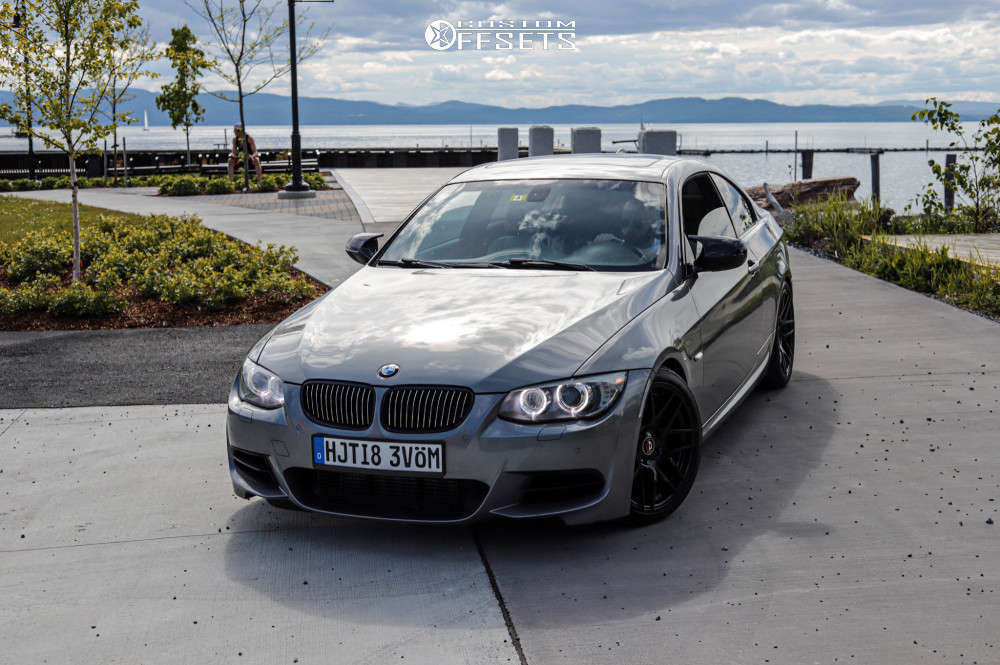 2011 BMW 335is with 18x8.5 35 Curva C300 and 225/40R18 Continental Dws ...