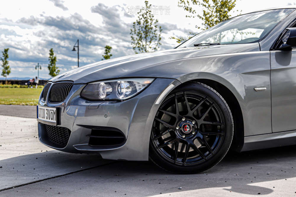 2011 BMW 335is with 18x8.5 35 Curva C300 and 225/40R18 Continental Dws ...