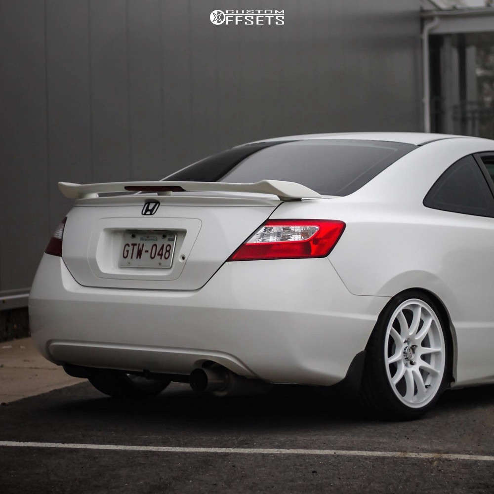 2008 Honda Civic with 17x8 35 RTX R-Spec Stag and 205/40R17 Ironman ...