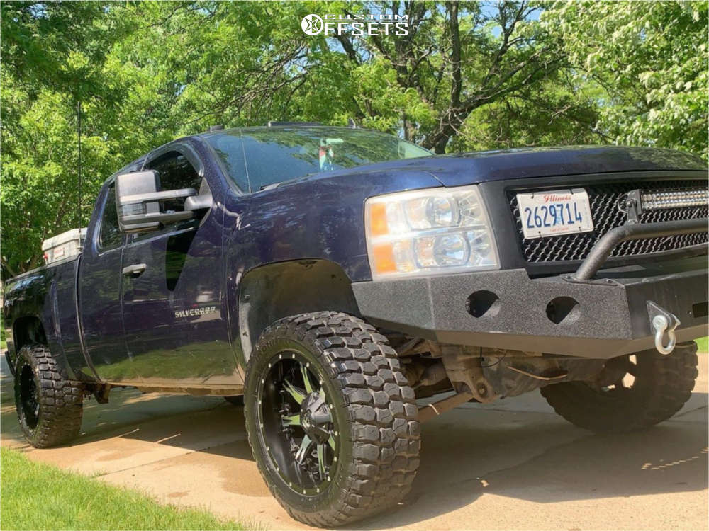 2009 Chevrolet Silverado 1500 with 20x10 -24 Fuel Nutz D541 and 33/12 ...