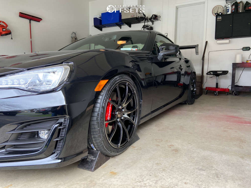 2019 Subaru BRZ with 18x8.5 45 WedsSport Sa-10r and 245/35R18 Toyo Tires Proxes Sport and ...