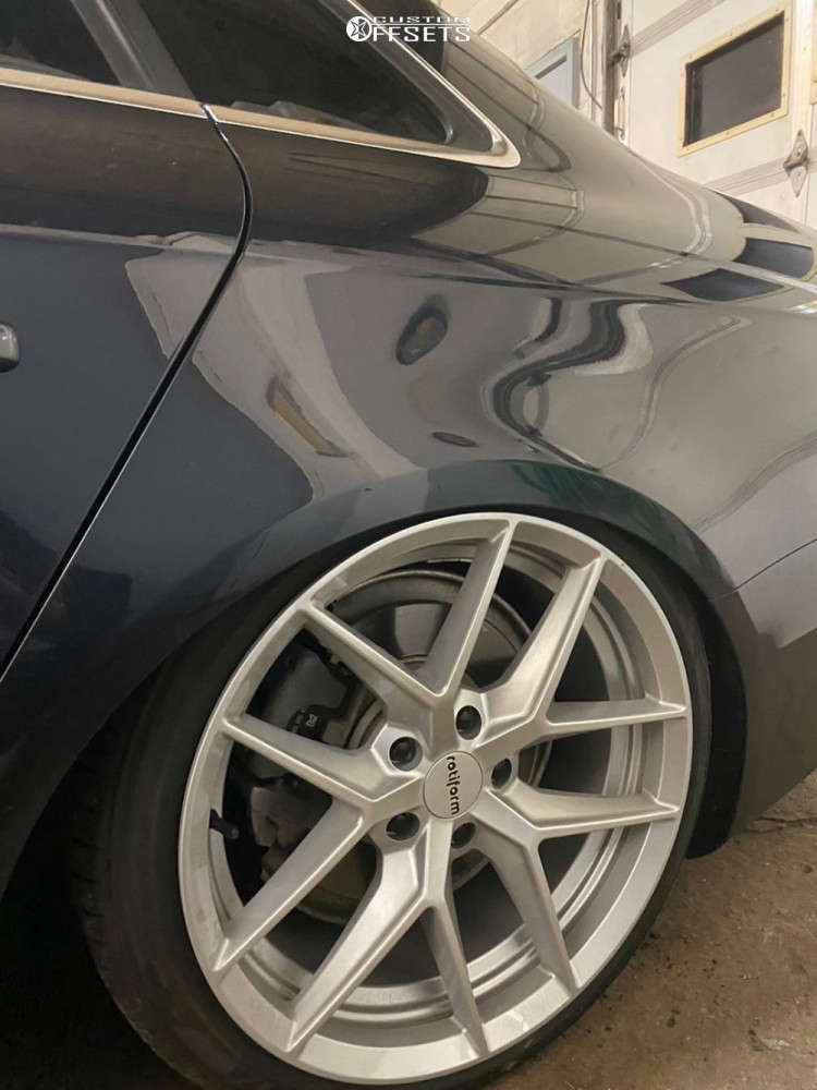 2016 Audi A4 Quattro with 18x8.5 45 Rotiform Flg and 215/45R18 Zeta ...