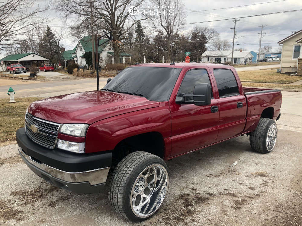 2005 Chevrolet Silverado 2500 HD with 24x14 -76 Hostile Forged Punisher ...