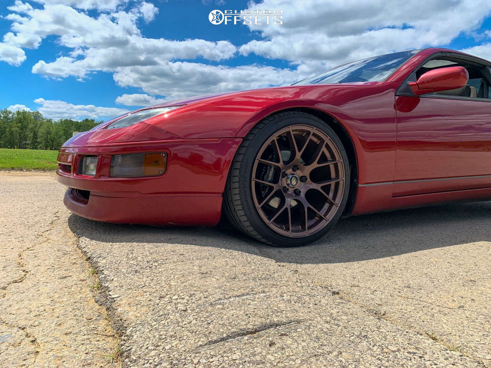 1990 Nissan 300ZX with 18x9.5 35 Enkei Raijin and 245/35R18 Hankook ...