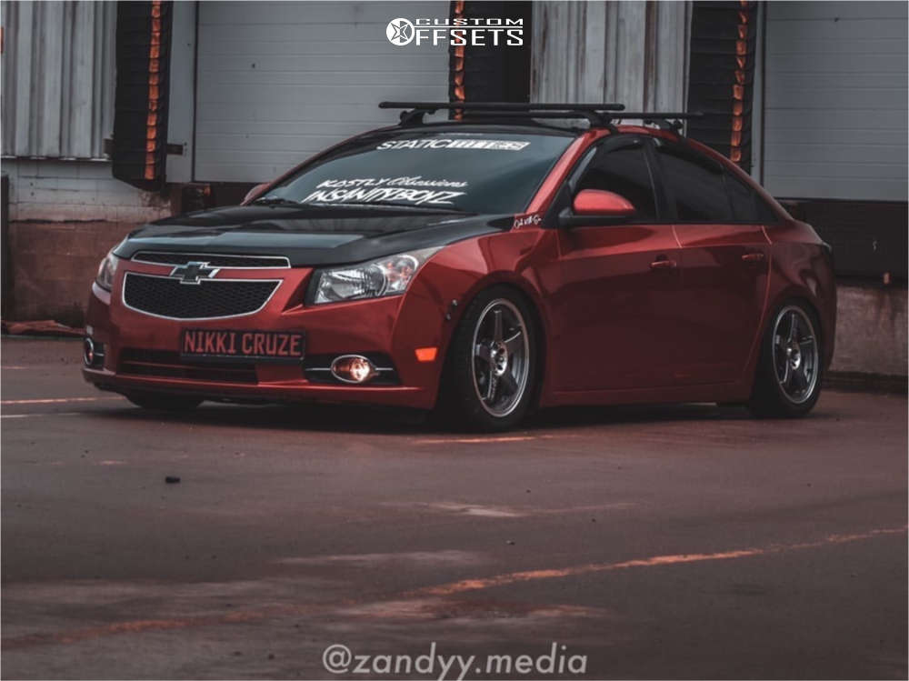 2012 Chevrolet Cruze with 17x8 38 Enkei Ev5 and 225/35R17 Sumitomo Htr ...