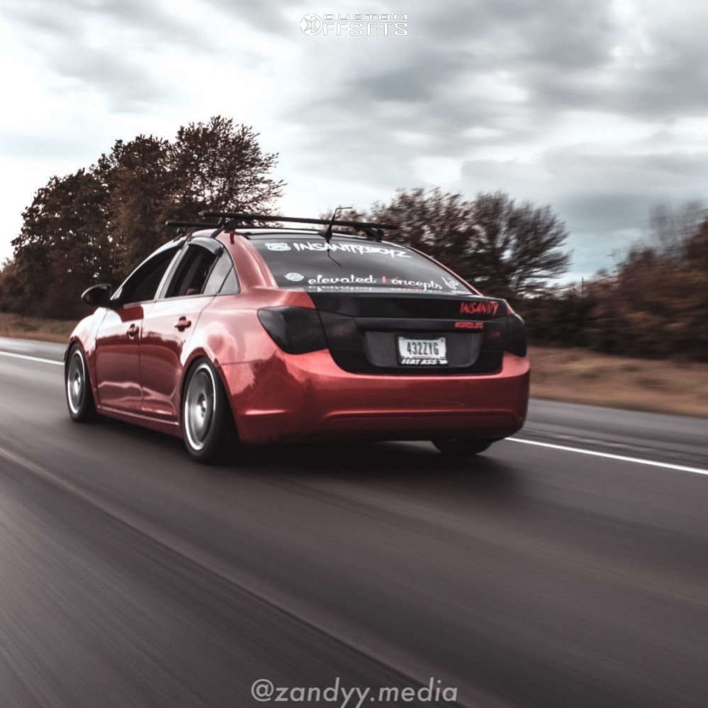 2012 Chevrolet Cruze with 17x8 38 Enkei Ev5 and 225/35R17 Sumitomo Htr ...