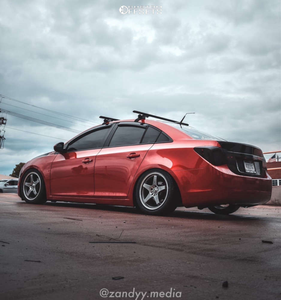 2012 Chevrolet Cruze with 17x8 38 Enkei Ev5 and 225/35R17 Sumitomo Htr ...