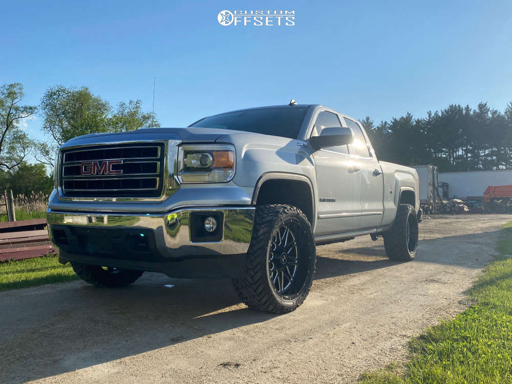 2014 GMC Sierra 1500 with 22x10 -25 Hostile Blaze and 33/12.5R22 Fuel ...