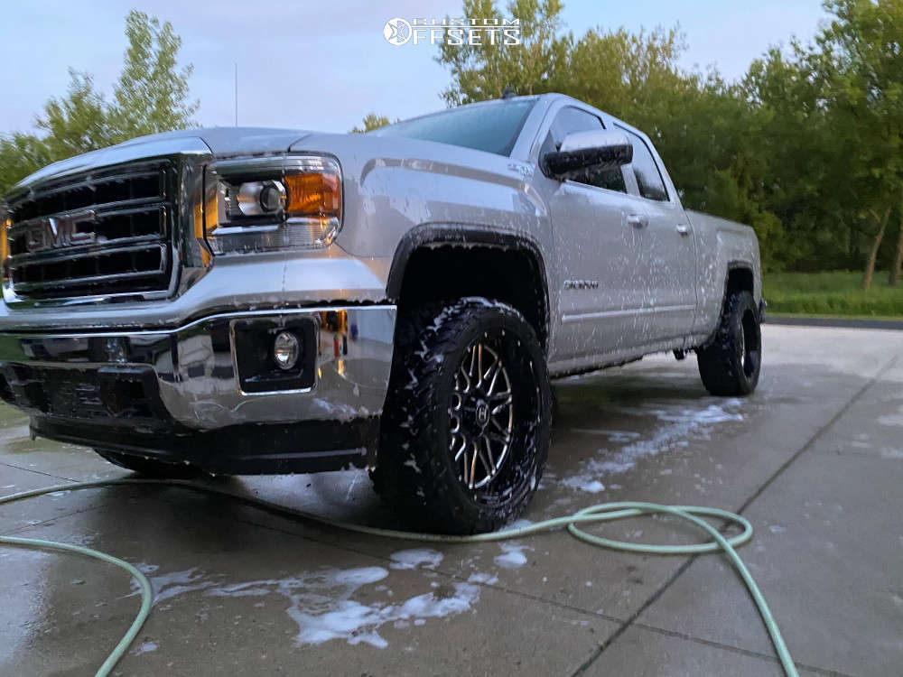 2014 GMC Sierra 1500 with 22x10 -25 Hostile Blaze and 33/12.5R22 Fuel ...