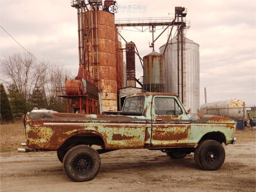 1977 Ford F-250 with 22x14 -76 Dropstars 652bm and 375/45R22 Atturo ...