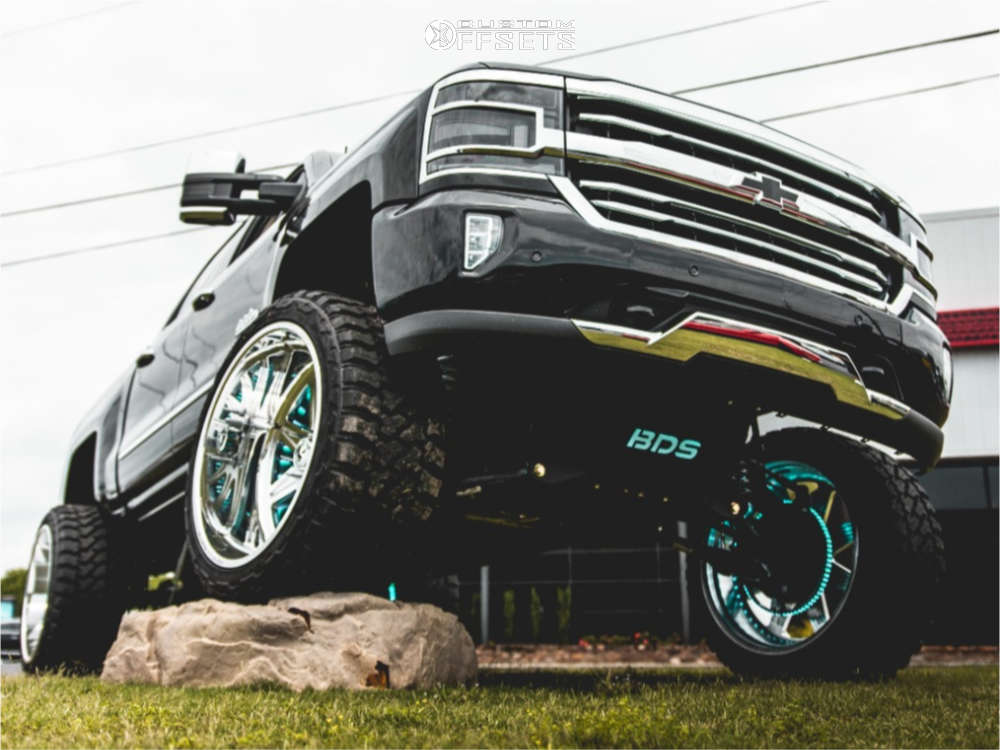 2017 Chevrolet Silverado 1500 with 26x14 -73 American Force Evade FP ...